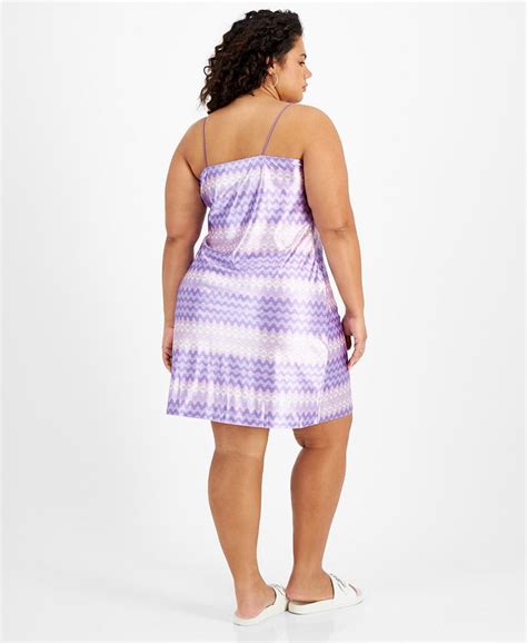 Full Circle Trends Trendy Plus Size Printed Slip Dress And Reviews