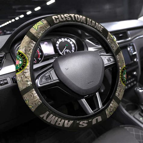 Us Army Steering Wheel Cover Proud Us Veteran