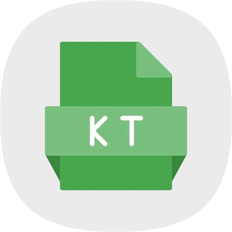 Kt File Format Icon 16904412 Vector Art At Vecteezy