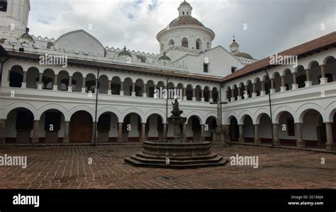 Quito Pichincha Ecuador July 30 2018 View Of The Inner Courtyard