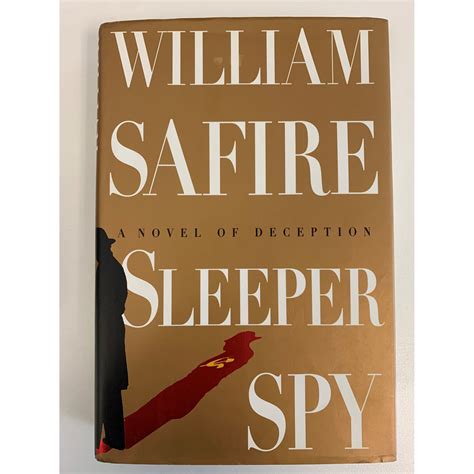 Sleeper Spy William Safire Signed First Edition Book