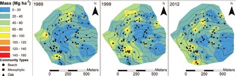 Inverse Distance Weighted Interpolation Maps Representing Total CWD Download Scientific Diagram