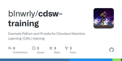 GitHub Blnwrly Cdsw Training Example Python And R Code For Cloudera Machine Learning CML