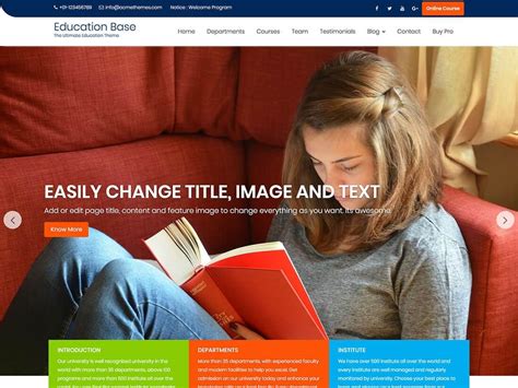 Education Base 一款现代的wordpress 教育主题爱主题