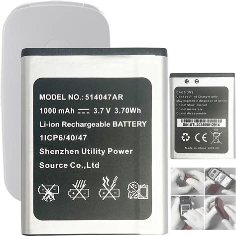 Aousavo 514047AR ersatz akku 514047AR Kompatibel mit Panasonic KX-TU446 ...
