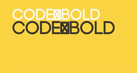 Code Bold Free Font What Font Is