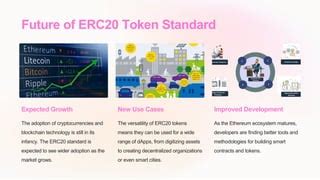 Exploring The Erc20 Token Standard For Ethereum Blockchain Pptx