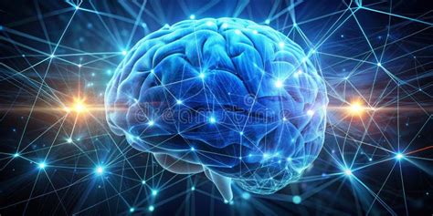 The Interconnected Mind 3d Rendered Human Brain With Glowing Neural Network Brain Neural