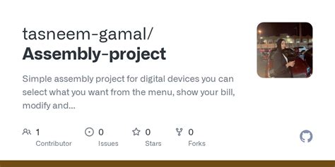 Github Tasneem Gamalassembly Project Simple Assembly Project For Digital Devices You Can