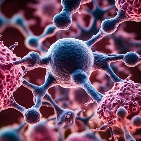 Premium Ai Image Microscopic View Of A Virus Particle