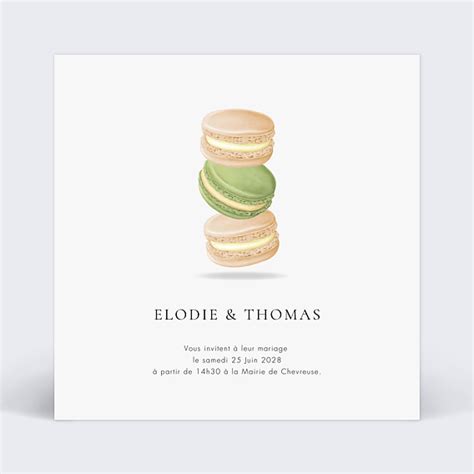 Carte Dinvitation De Mariage Gourmandise Popcarte
