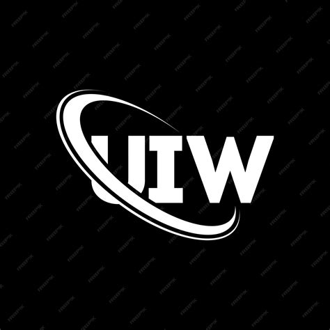Premium Vector Uiw Logo Uiw Letter Uiw Letter Logo Design Initials Uiw Logo Linked With Circle