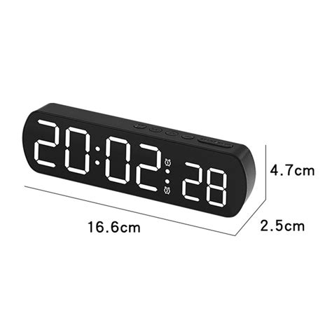 Electronic Led Multi Function Clock Digital Clock With Multiple Alarm Settings Temperature