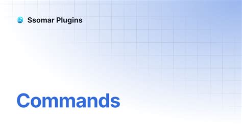 commands ssomar plugins