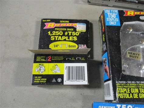 Arrow Model T50 Stapler 7 Various Staples