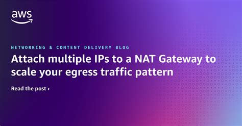 Attach Multiple Ips To A Nat Gateway To Scale Your Egress Traffic