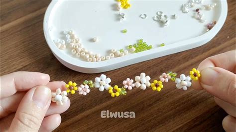 Cara Membuat Gelang Bunga Dari Manik Manik Bracelet Beads Tutorial Youtube