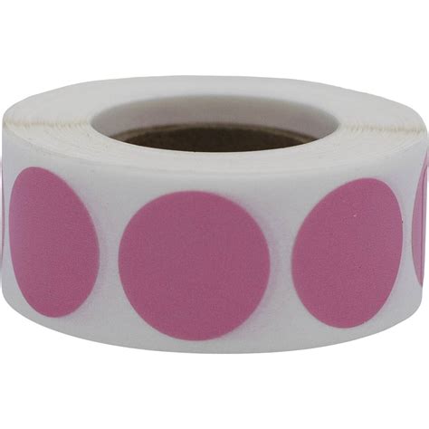 Pink Color Code Labels 3 4 Round