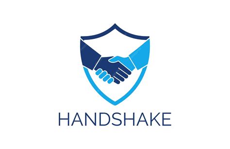 Handshake Logo Template Premium Vector