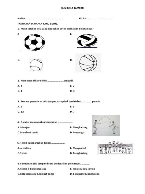 Kuiz Pengetahuan Bola Tampar Pdf