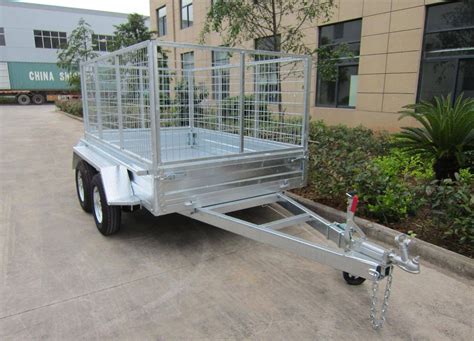 8x5 Tandem Braked Trailer 900mm Cage Manual Tipping Gorilla Trailers