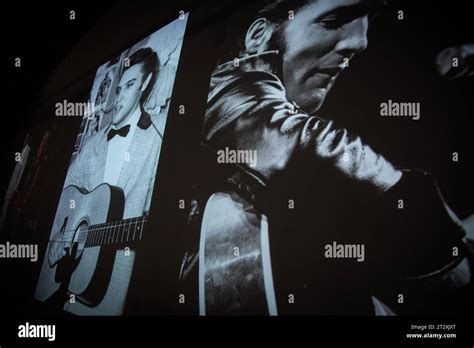 London Uk 19th Oct 2023 Large Photographs Of Elvis Presley