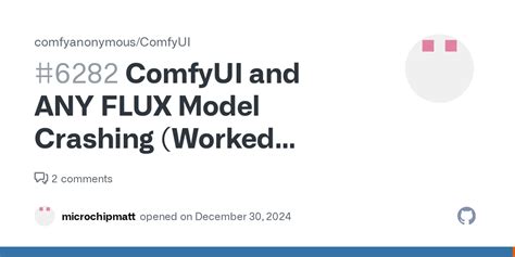 Comfyui And Any Flux Model Crashing Worked Perfectly For About 2 Weeks