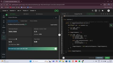 Priyadharshan Balaji On Linkedin Geekstreak2024 Gfg160 Geekstreak2024 Codingchallenge