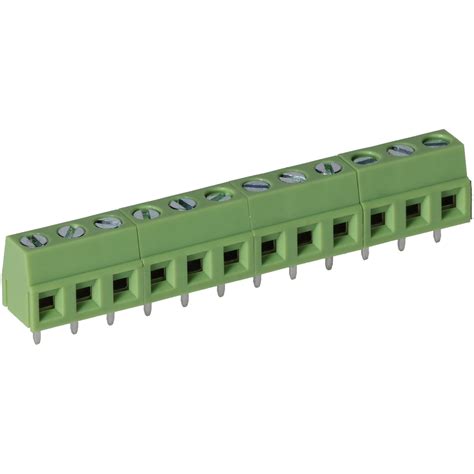 Truconnect Mm Way Low Profile Rising Clamp Terminal Block Rapid Electronics