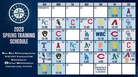 Mariners Announce Broadcast Schedule For 2023 Spring Training By
