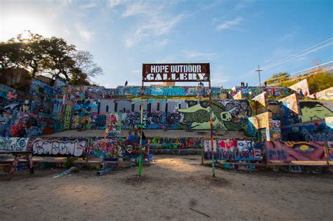 Hope Outdoor Gallery Showcasing Austin Street Art The Awesome Foundation