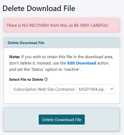 Delete A File In The Download Library MemberGate Membership Site Software Delete A File In The Download Library MemberGate Membership Site Software