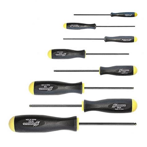 Bondhus Set 8 Prohold Ball End Screwdrivers 25fe1074632 Grainger