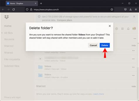How To Delete A Folder In Dropbox