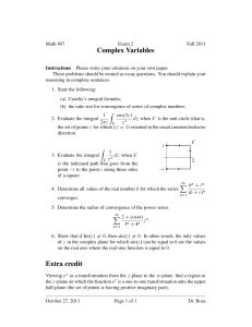 Complex Variables
