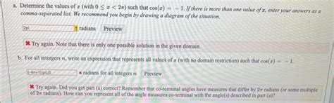 Solved A Determine The Values Of X With X