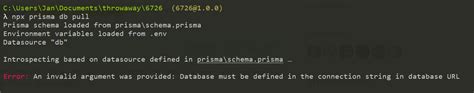 Error When Running Prismamongodb With Connection String With No Database Name Using Azure