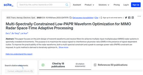 Multi Spectrally Constrained Low Papr Waveform Optimization For Mimo Radar Space Time Adaptive