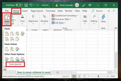 How To Move Columns To Rows And Rows To Columns In Excel Itechguides
