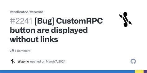 [bug] customrpc button are displayed without links · issue 2241
