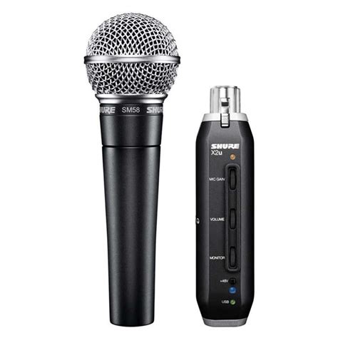 Shure Sm58 X2u Vocal Microphone And Usb Adaptor Bundle Vivace Music Store Brisbane Queenslands