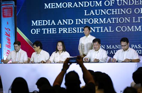 Signing Of Mou Media And Information Literacy Photos Philippine