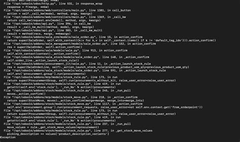 When Production Description Empty Then Quote Confirm Giving Error Issue Odoo Odoo