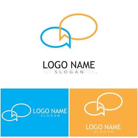 Speech Bubble Logo Template Vector Illustration Stock Vector