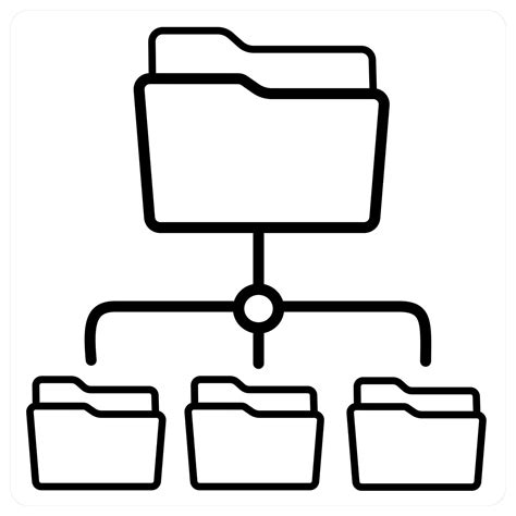 Subfolder And Folder Concept In Black Line Color 65347642 Vector Art At