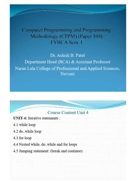 C Looping Constructs Explained Pdf Control Flow Computing