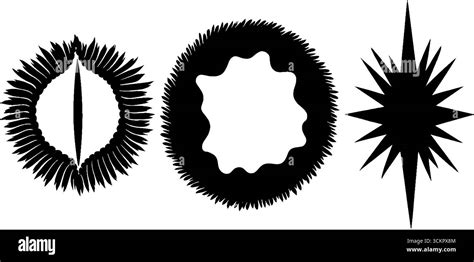 Nautical Design Elements Featuring Compass Needle And Wave Patterns For