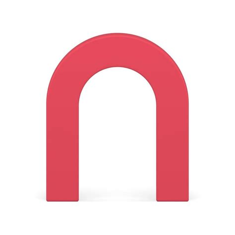 Red Arched Entrance Curved Column Decor Geometric Shape Architecture Form 46151931 Vector Art At