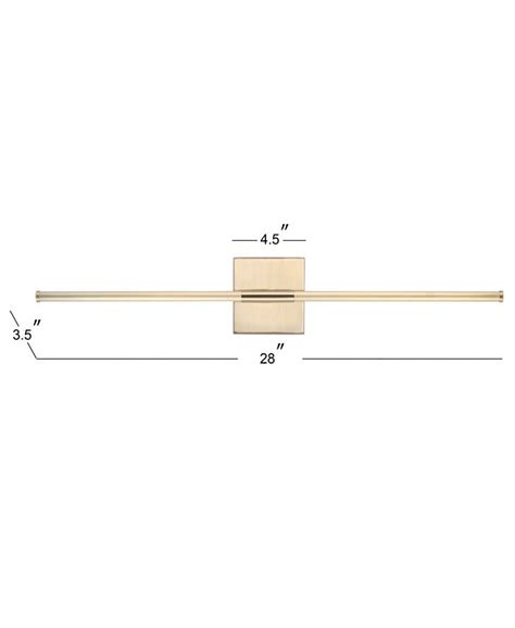 Jonathan Y Makena 28 Dimmable Integrated Led Metal Wall Sconce Macys