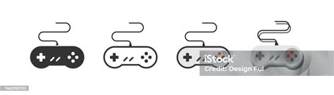 밝은 배경에 게임 패드 아이콘입니다 빈티지 게임 콘솔 조이스틱 기호 올드 스쿨 복고풍 게임 기호입니다 윤곽선 평면 및 컬러 스타일 플랫 디자인 벡터 그림입니다 Brand